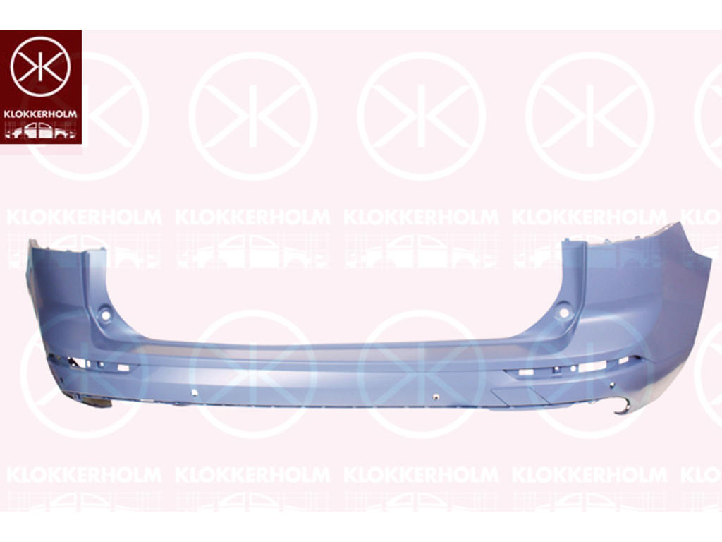 Køb Bumper, w/primer, Front, with hole(s) for park distance control ...